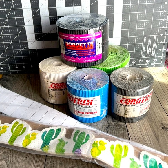 Office | Teacher Bulletin Board Border Cactus Farmhouse Wood Crafts ...